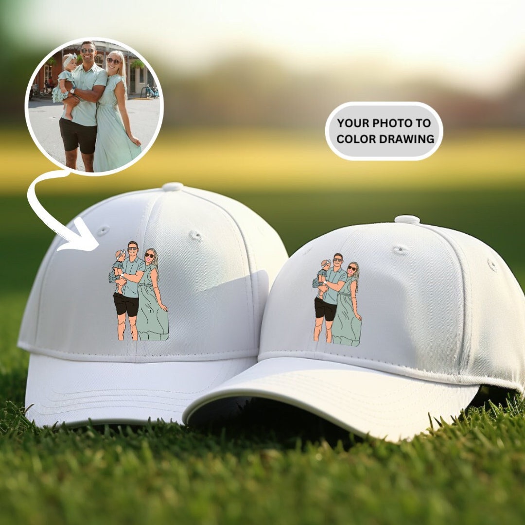 Custom Portrait Hat, Portrait From Photo Family Hat, Portrait Family ...