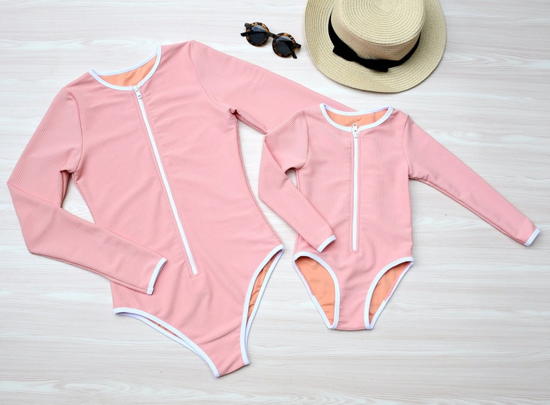 Mommy And Me Swimsuit Matching Mother Daughter Swimsuit Etsy