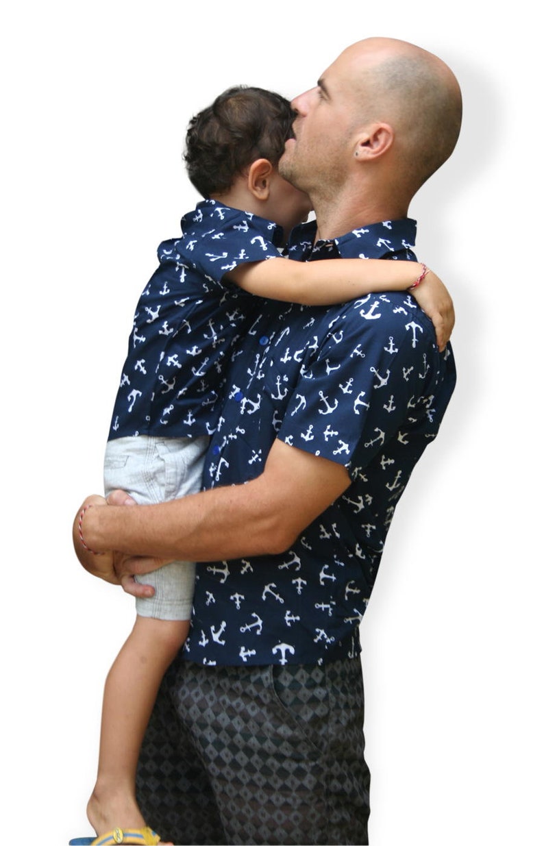 Partnerlook Vater Sohn Hemd