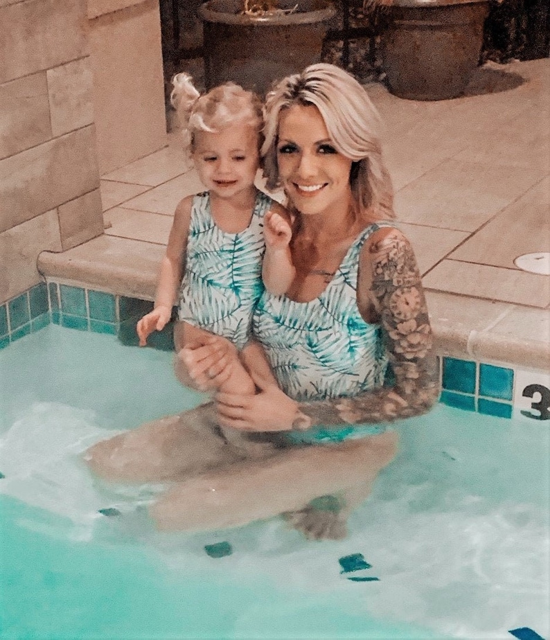 Mommy And Me Swimsuit Matching Mother Daughter Swimsuit Etsy