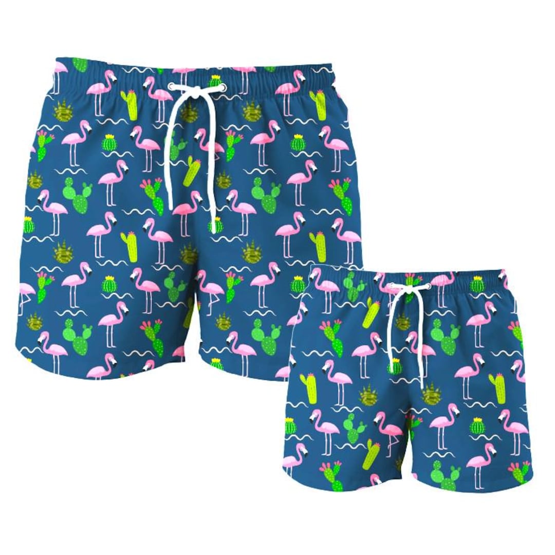 Father Son Matching Swim Trunks, Father and Son Matching Swimsuit, Dad ...