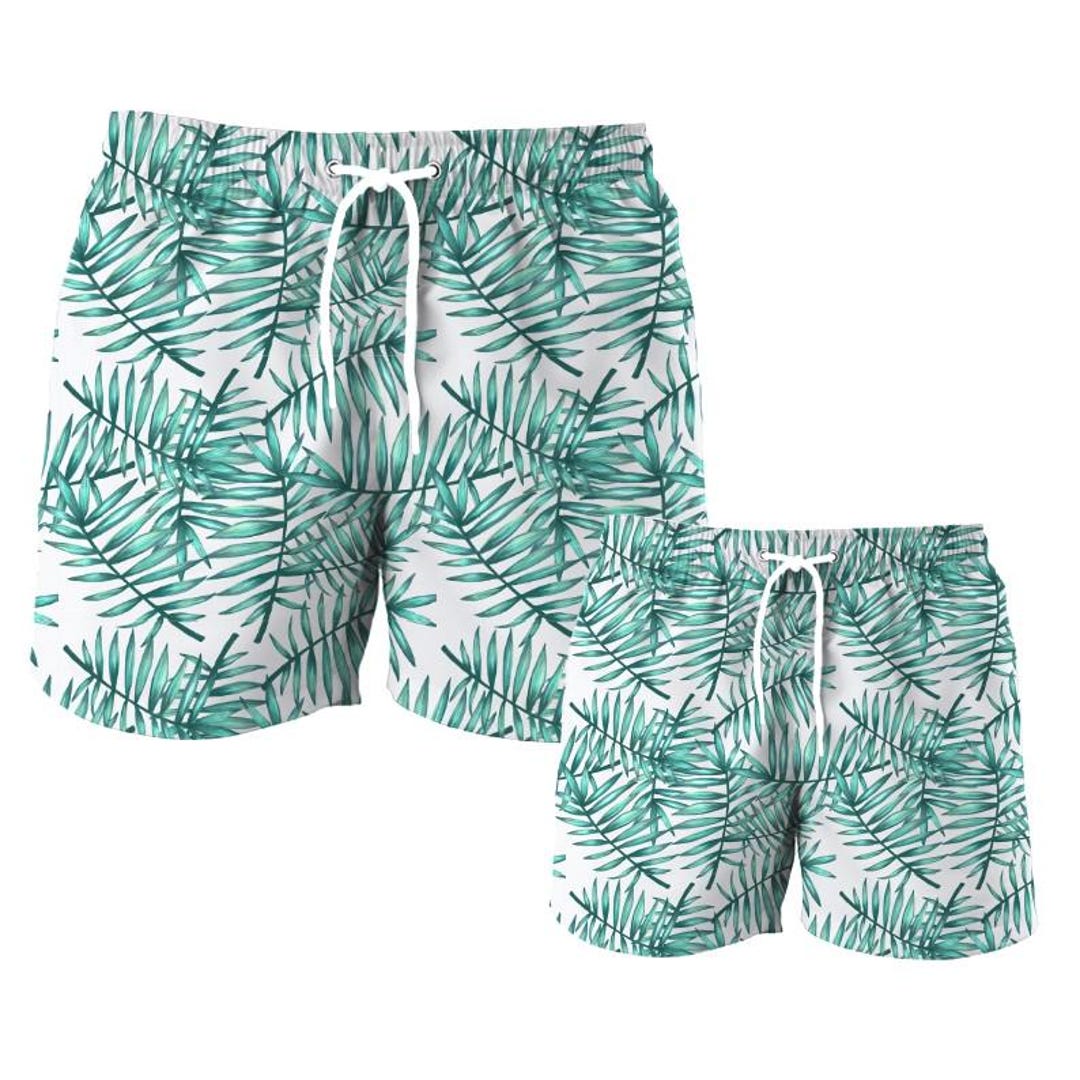 Father Son Matching Swim Trunks, Father & Son Matching Swimsuit, Dad ...