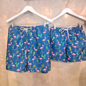 Father Son Matching Swim Trunks, Father and Son Matching Swimsuit, Dad ...