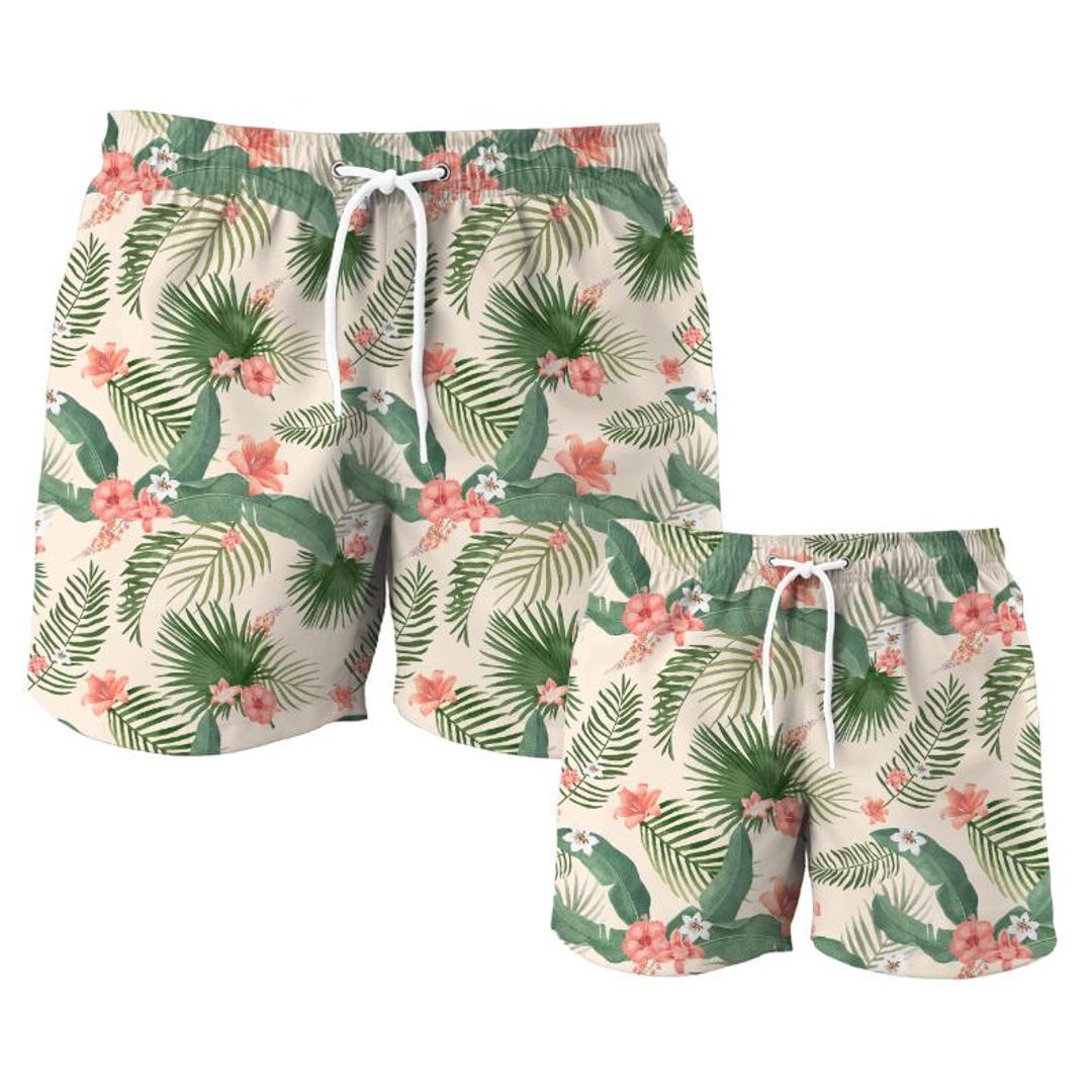 Father Son Matching Swim Trunks, Father & Son Matching Swimsuit, Dad ...