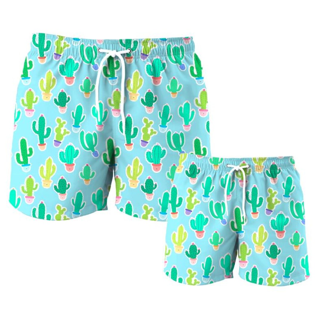 Father Son Matching Swim Trunks, Father and Son Matching Swimsuit, Dad ...