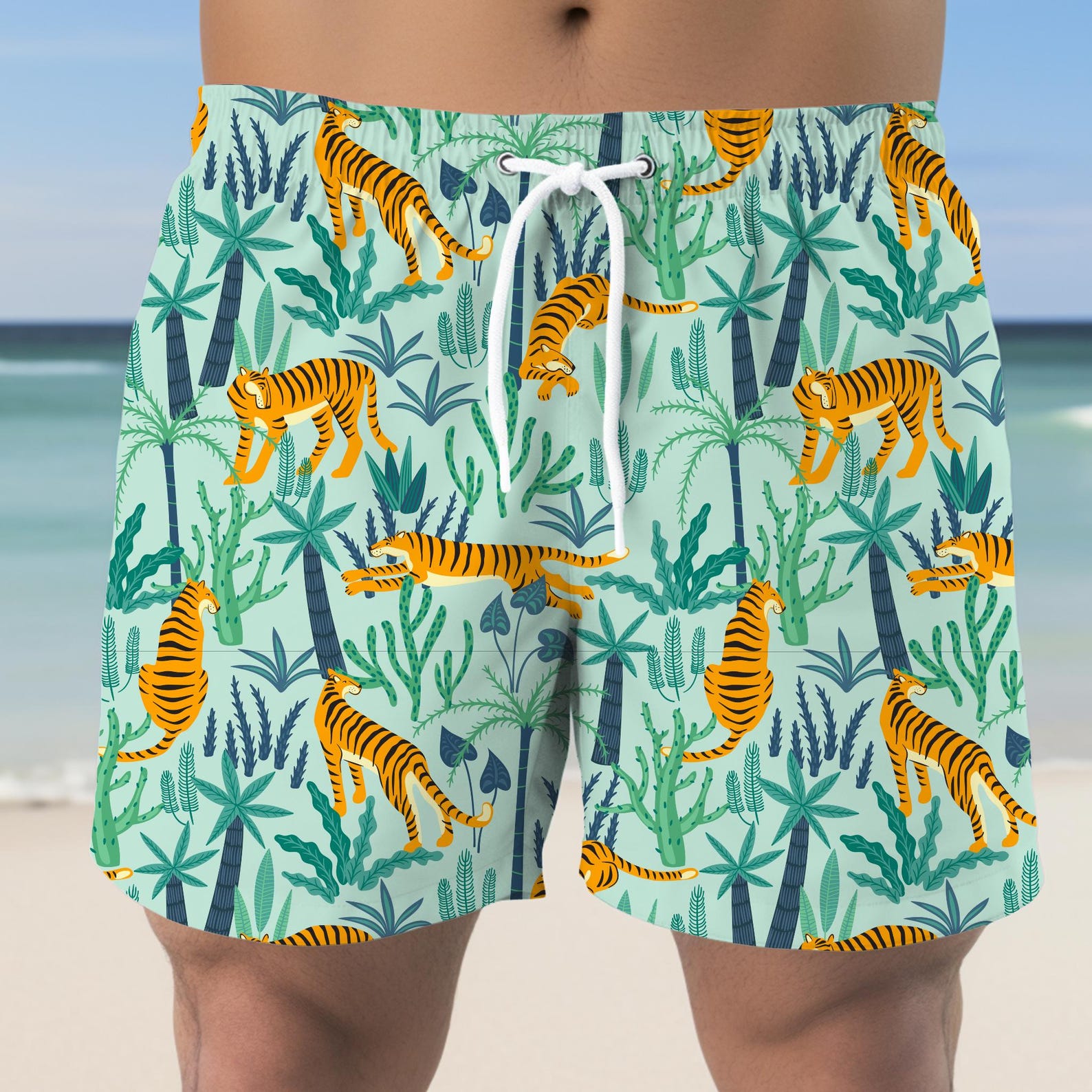Father Son Matching Swim Trunks, Father & Son Matching Swimsuit, Dad ...
