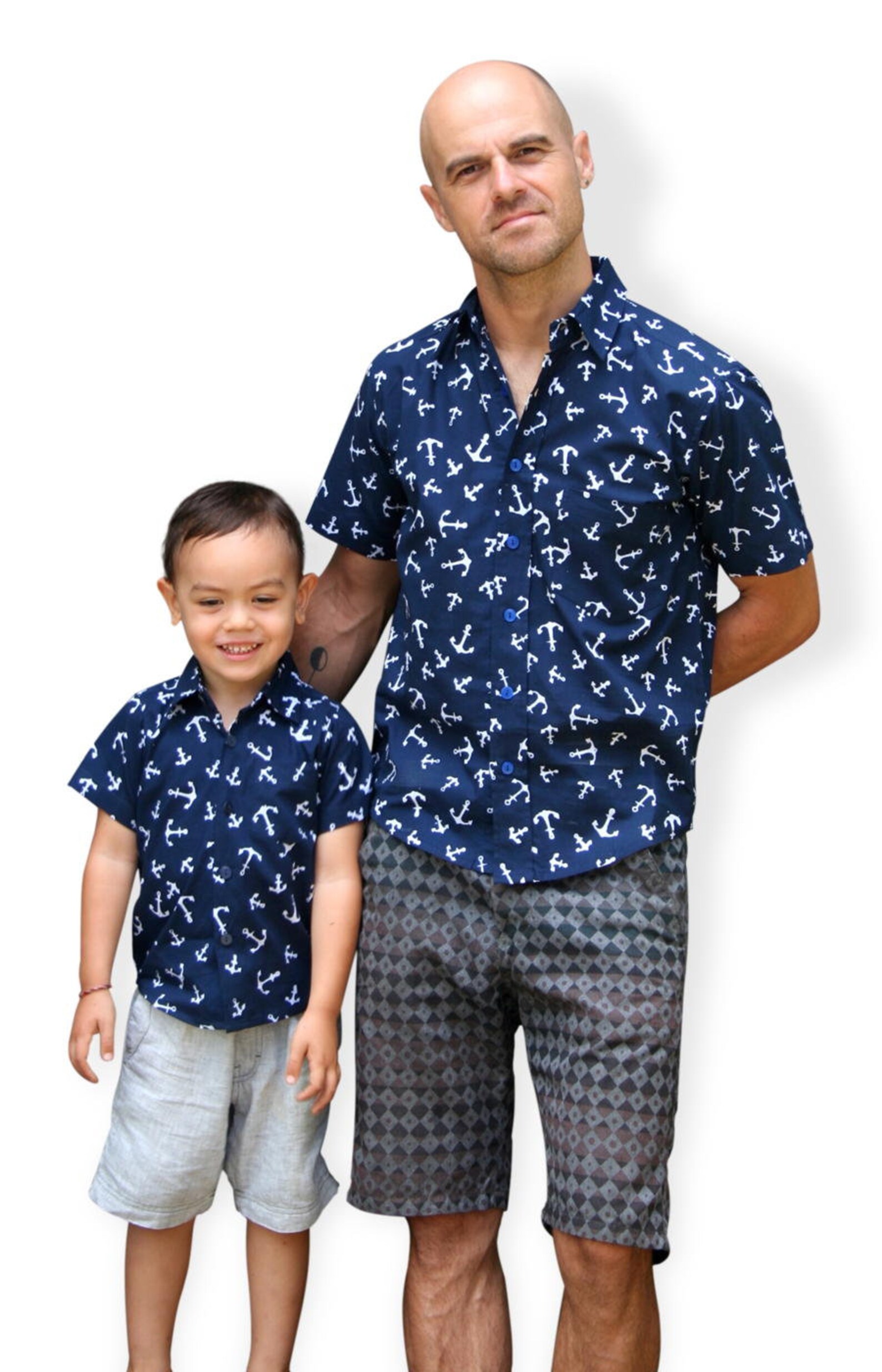 Partnerlook Vater Sohn Hemd