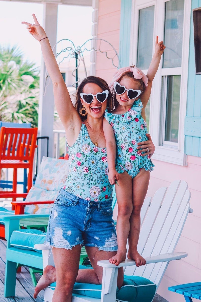 Trajes de baño de mamá y yo / Trajes de mamá y yo / Trajes de - Etsy España