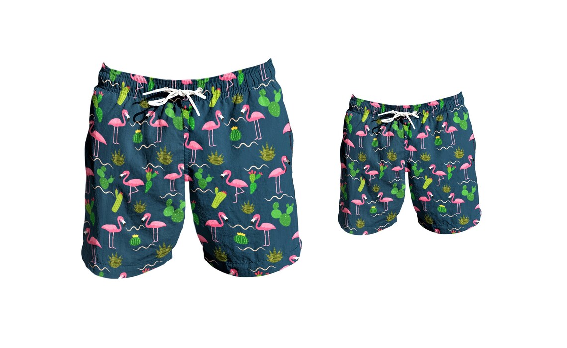 Father Son Matching Swim Trunks Father and Son Matching - Etsy