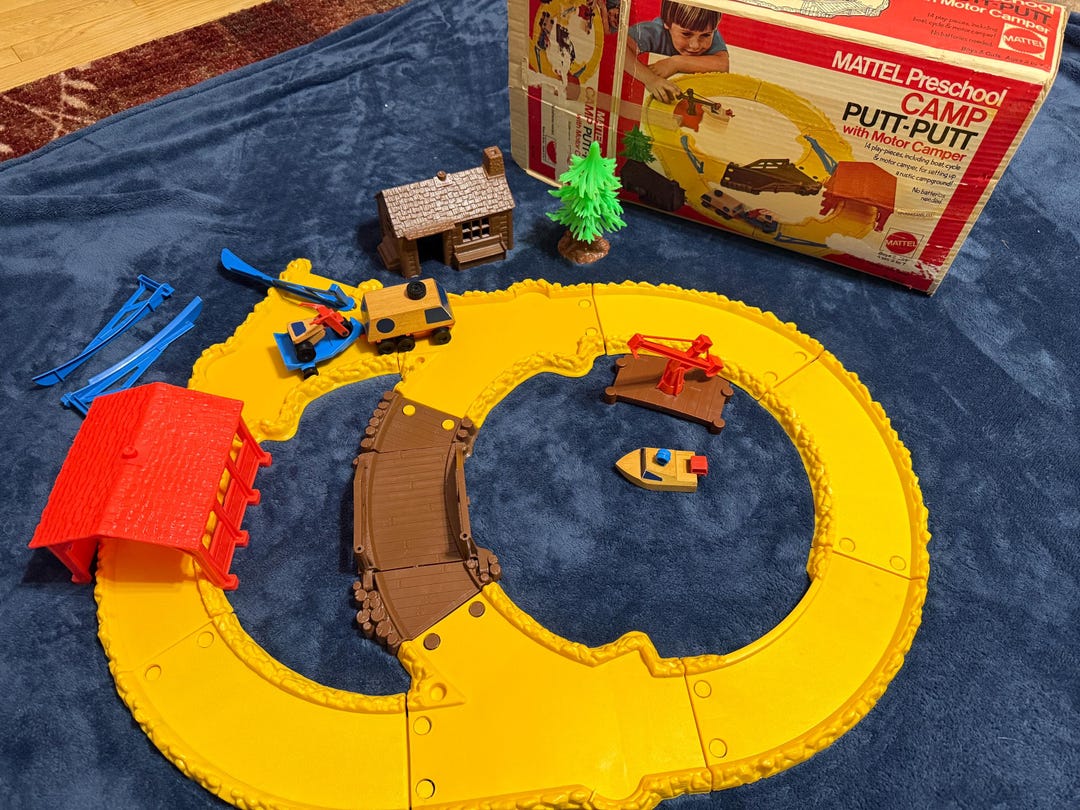 Vintage 1967 Mattel Preschool CAMP Putt Putt Set-original Box! - Etsy