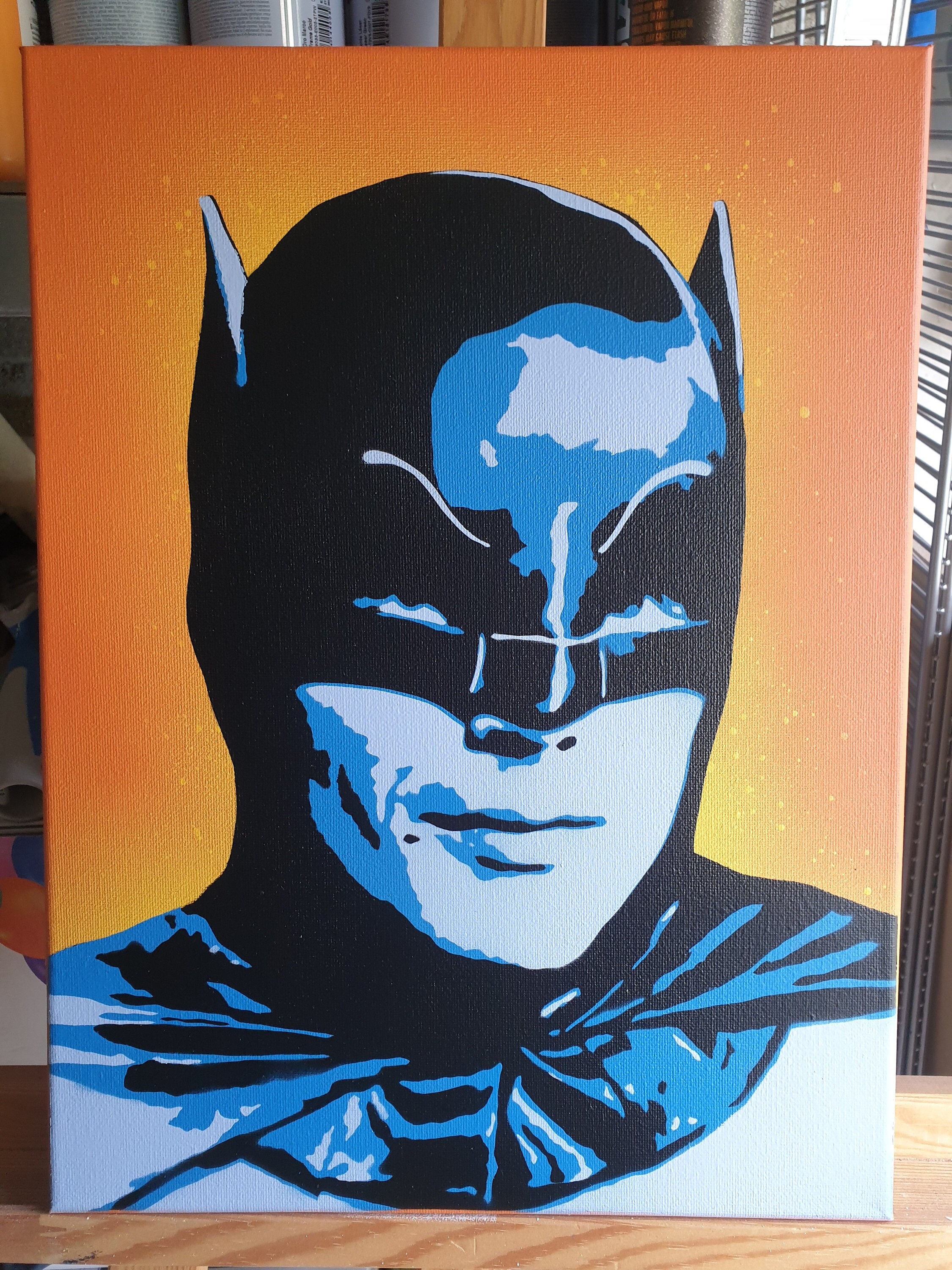 Stencil Art Adam West's Batman - Etsy