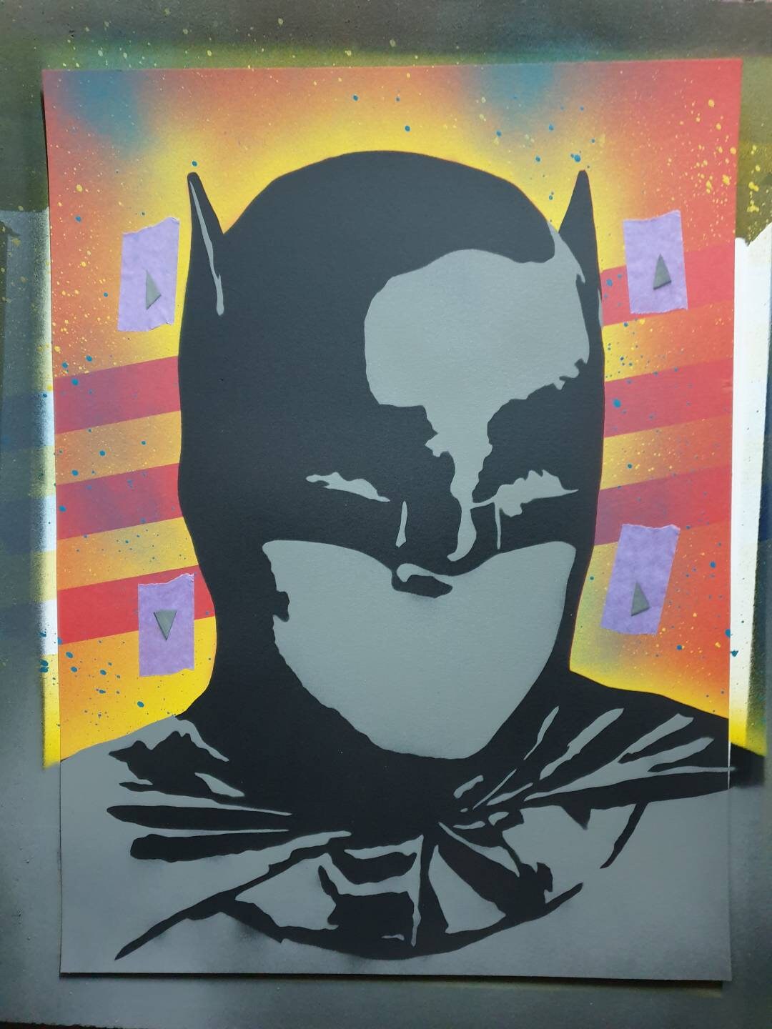 Stencil Art Adam West's Batman - Etsy