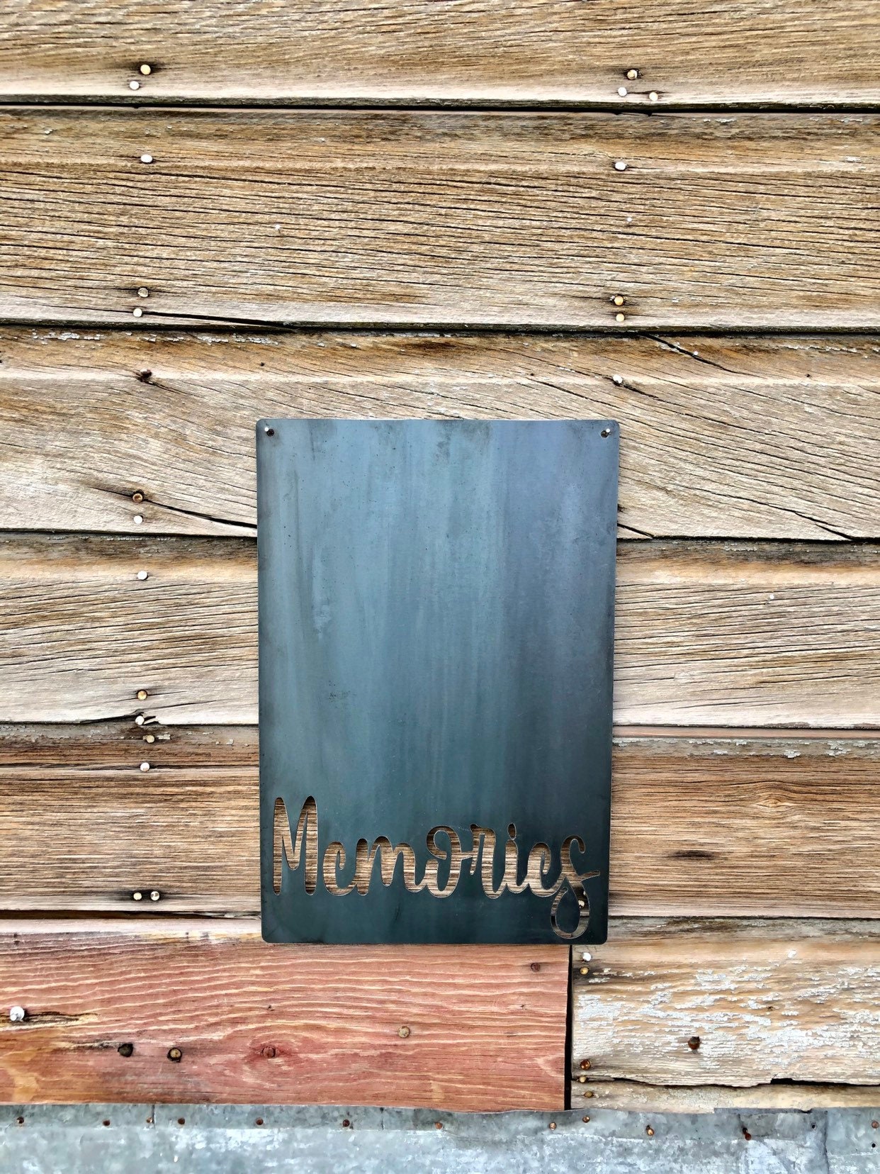 Rustic Wall Decor Magnetic Memories Board Picture Board | Etsy