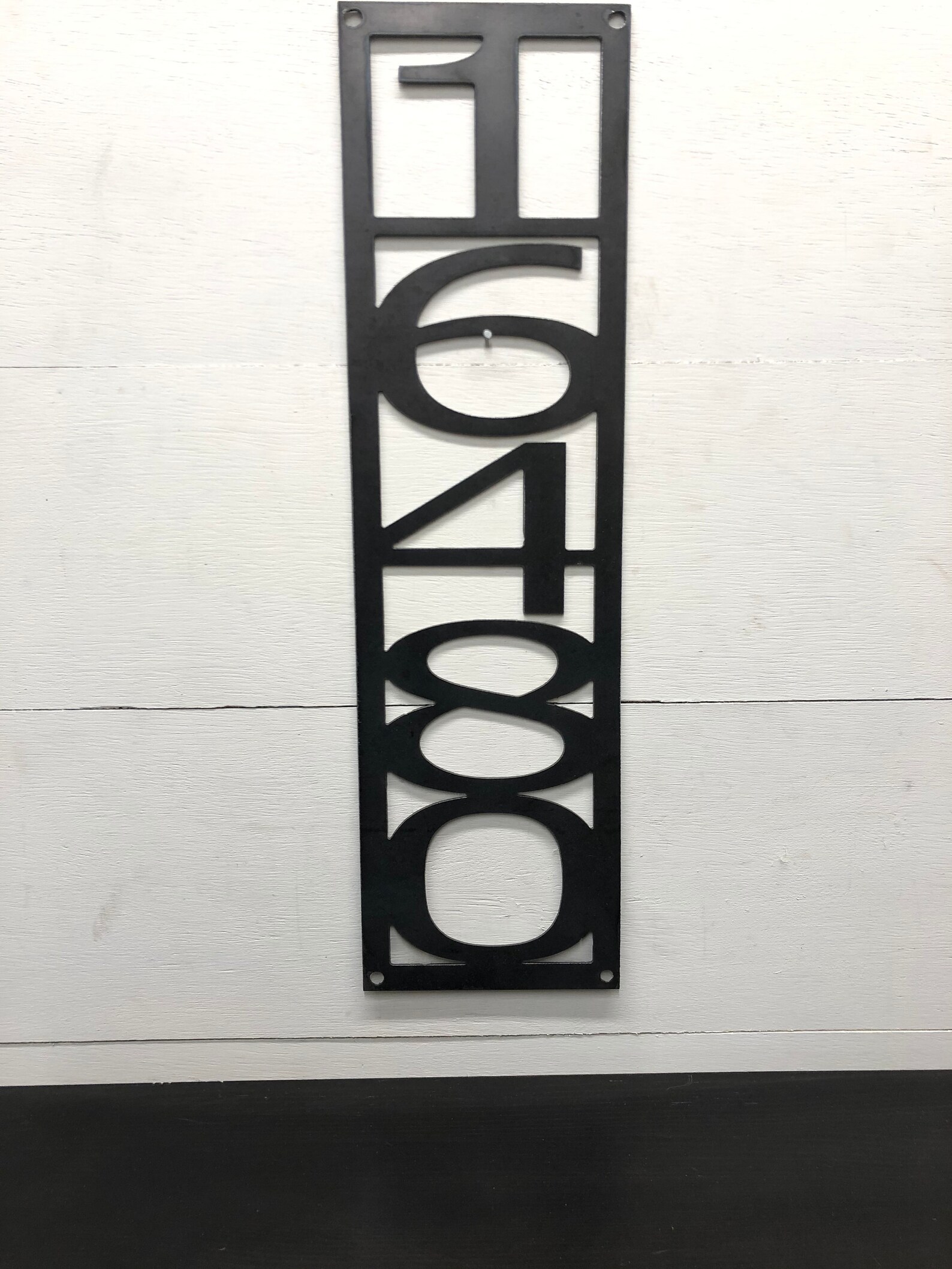 Vertical Address Mailbox Sign Custom Vertical Address Metal | Etsy