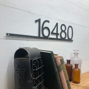 Metal Address Plaque Custom Address Sign Metal Address Sign Horizontal ...