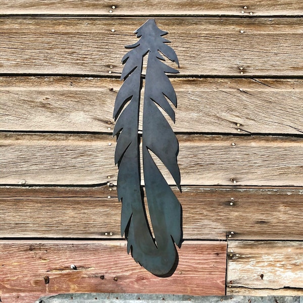 Metal Feathers - Etsy