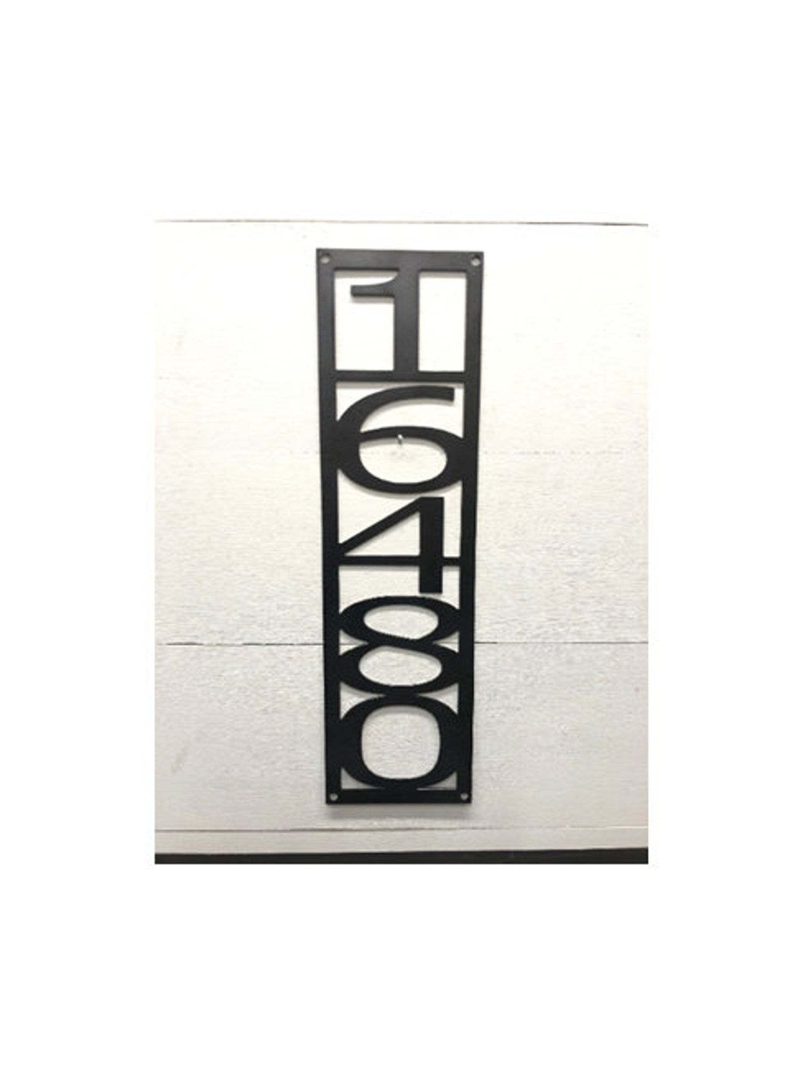 Vertical Address Mailbox Sign Custom Vertical Address Metal | Etsy