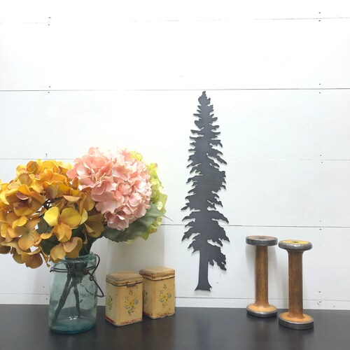 Metal Tree Wall Art Ponderosa Pine Tree Silhouette Home Decor - Etsy