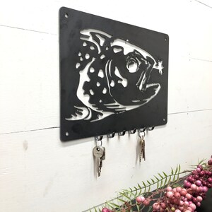 Trout Fishing Key Rack: Steel Fisherman Gift, Cabin Decor - Etsy