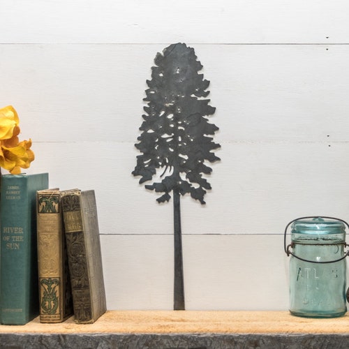 Metal Tree Wall Art Ponderosa Pine Tree Silhouette Home Decor - Etsy