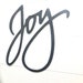 Rustic Metal Joy Sign: Farmhouse Wall Decor - Etsy