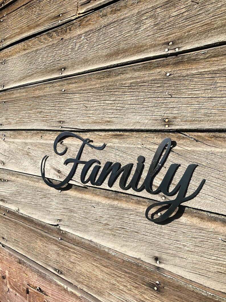 Rustic Family Metal Farmhouse Home Decor Country Chic Family - Etsy
