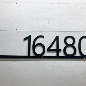 Metal Address Plaque Custom Address Sign Metal Address Sign Horizontal ...