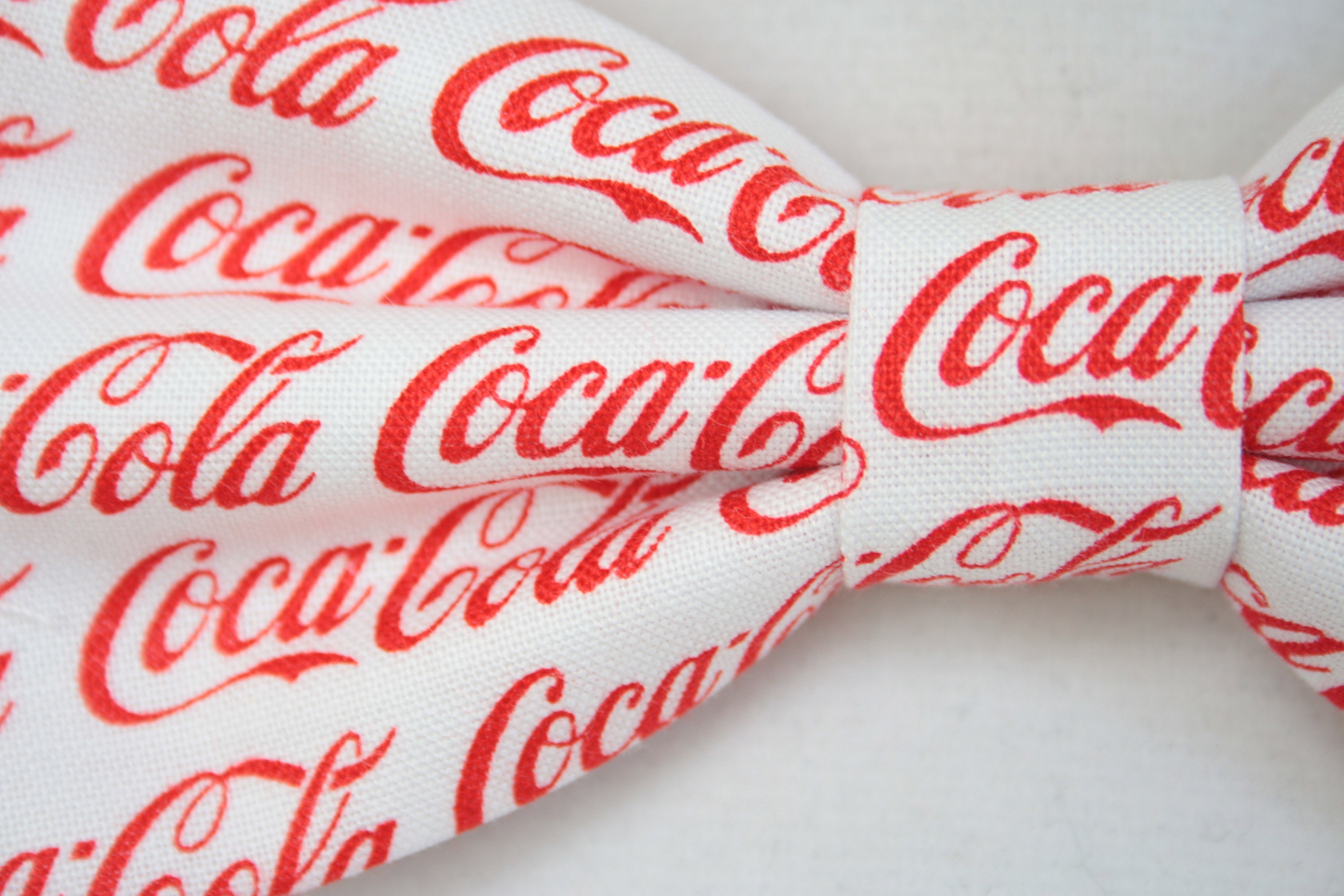 White and Red Coca Cola Bow Tie for Men Coke Coca-cola - Etsy
