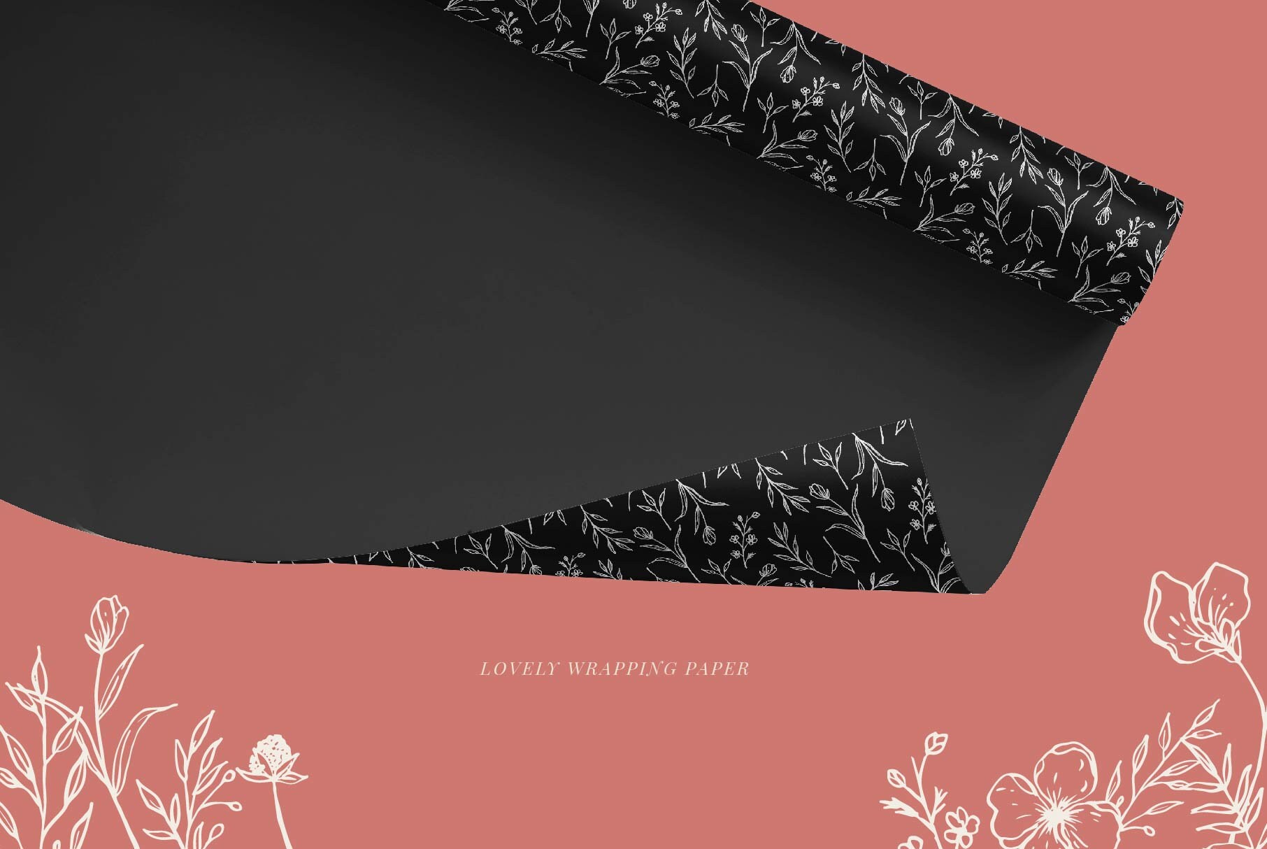 Hand Drawn Floral Collection Floral Pattern Floral Set - Etsy