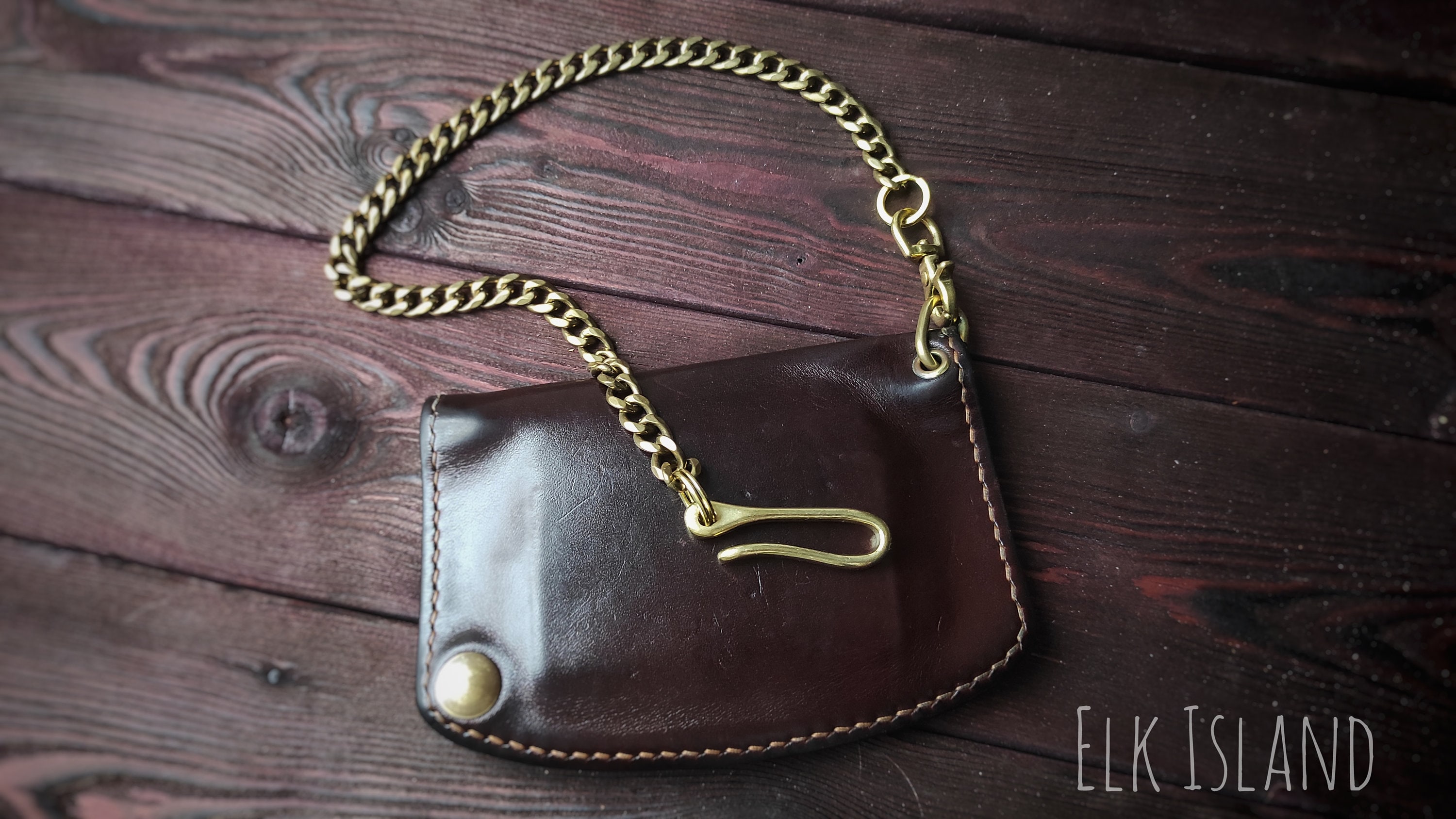 Brass wallet chain Chain for a wallet Lanyard Wallet Chain | Etsy