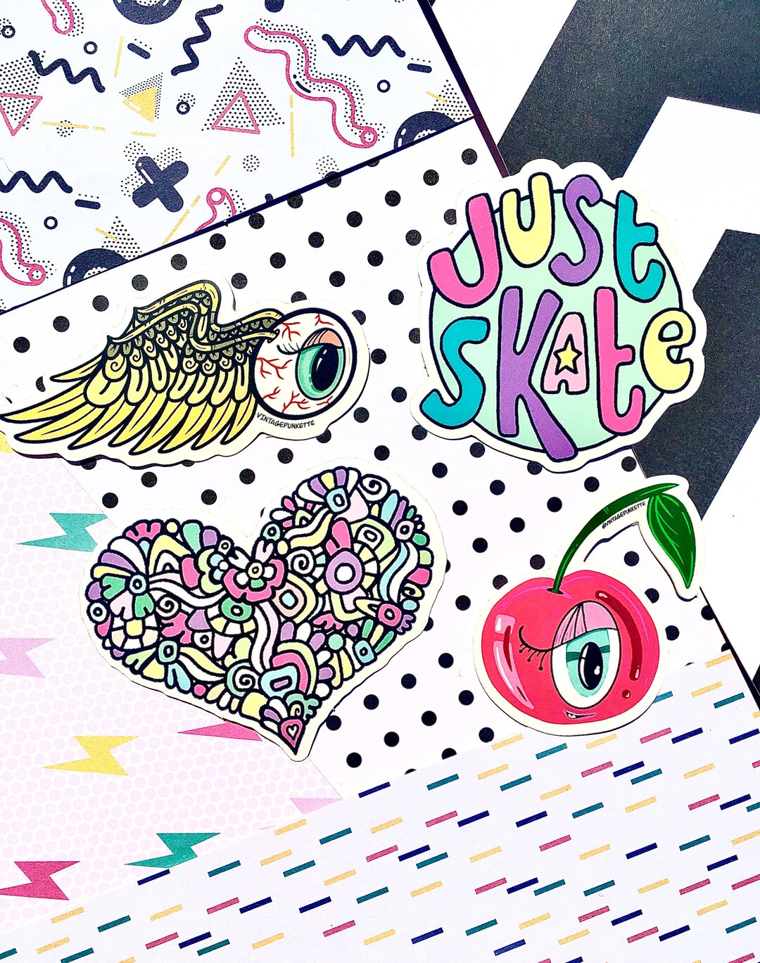 SKATING STICKER PACK Cute - Etsy