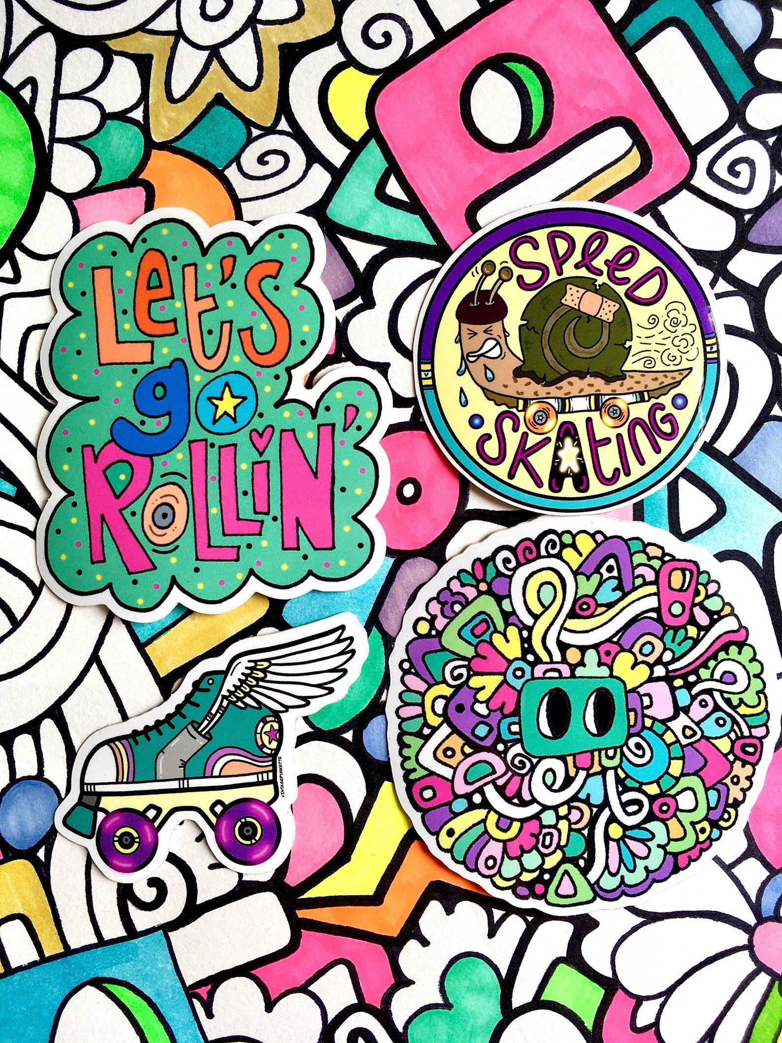 SKATING STICKER PACK Speed Skating - Etsy