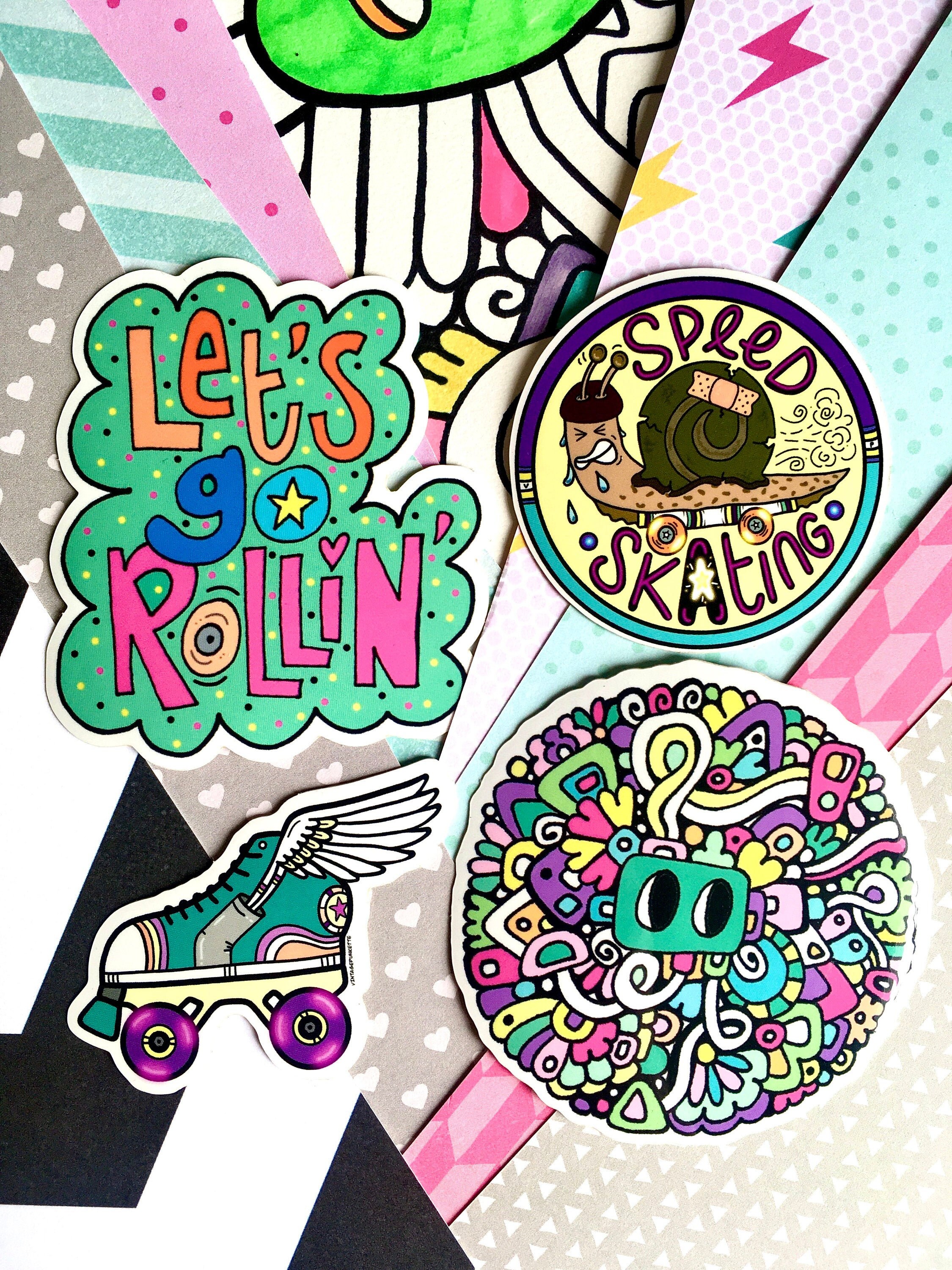 SKATING STICKER PACK Speed Skating - Etsy UK