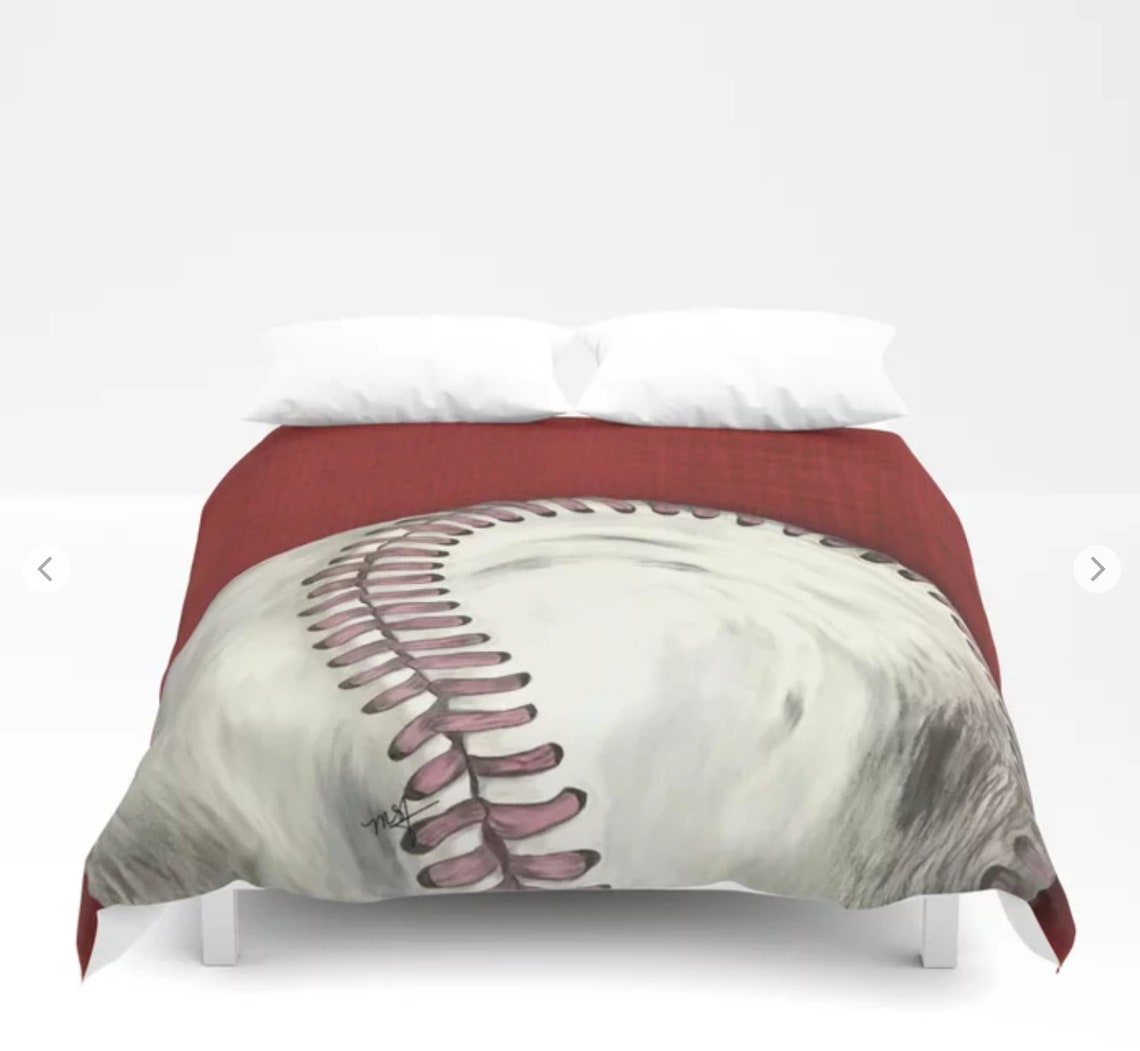 Comforter or Duvet Cover Original Baseball Art All Sizes - Etsy