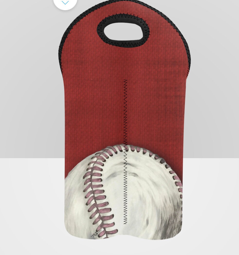 Wine Tote Bag Wine Barrel Grapes Wine Carrier Neoprene | Etsy