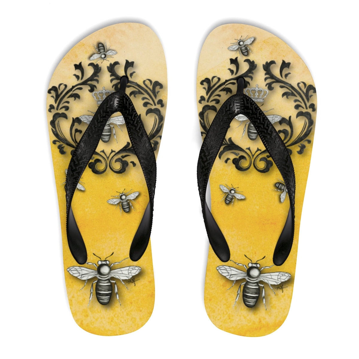 Hand Decorated Flip Flops