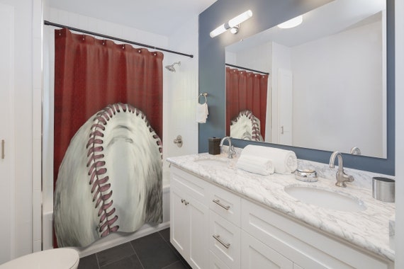 Baseball Themed Bathroom Set