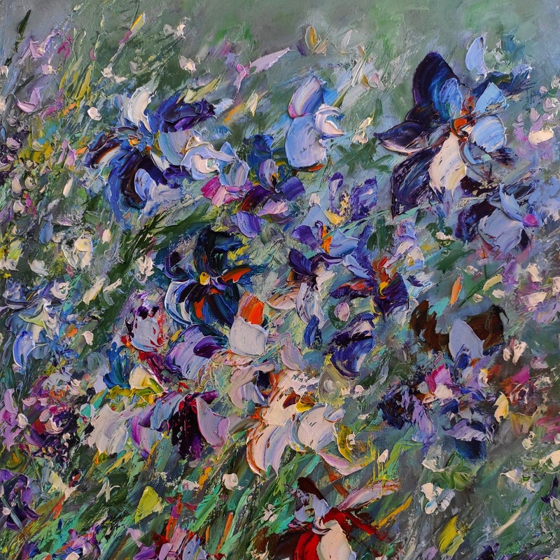 Abstract Floral Art - Etsy