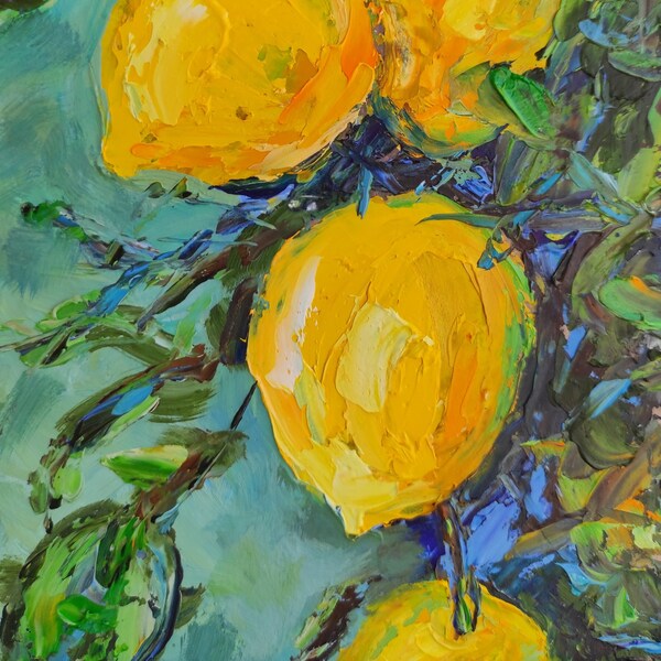 Lemon Tree Painting - Etsy