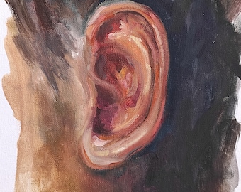 Ear Oil Painting - Etsy
