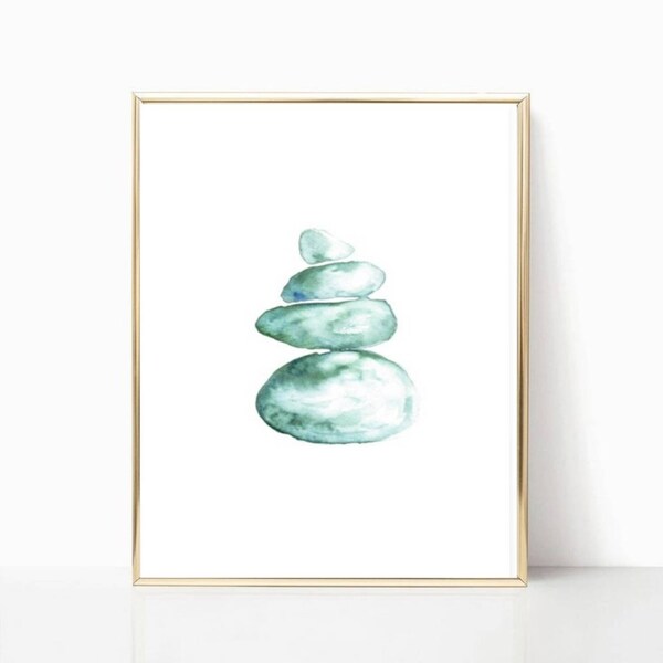 Zen Watercolor - Etsy