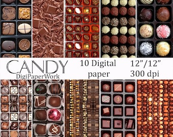 CANDY Digital paper Instant download Digital Paper Pack | Etsy