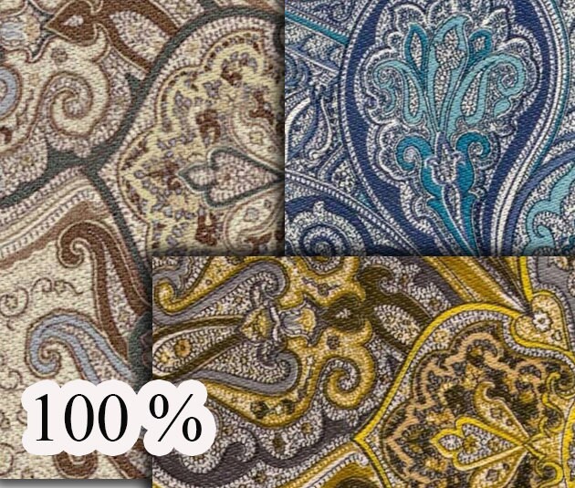 Paisley Digital Paper Fabric Paisley Background Instant Download for ...