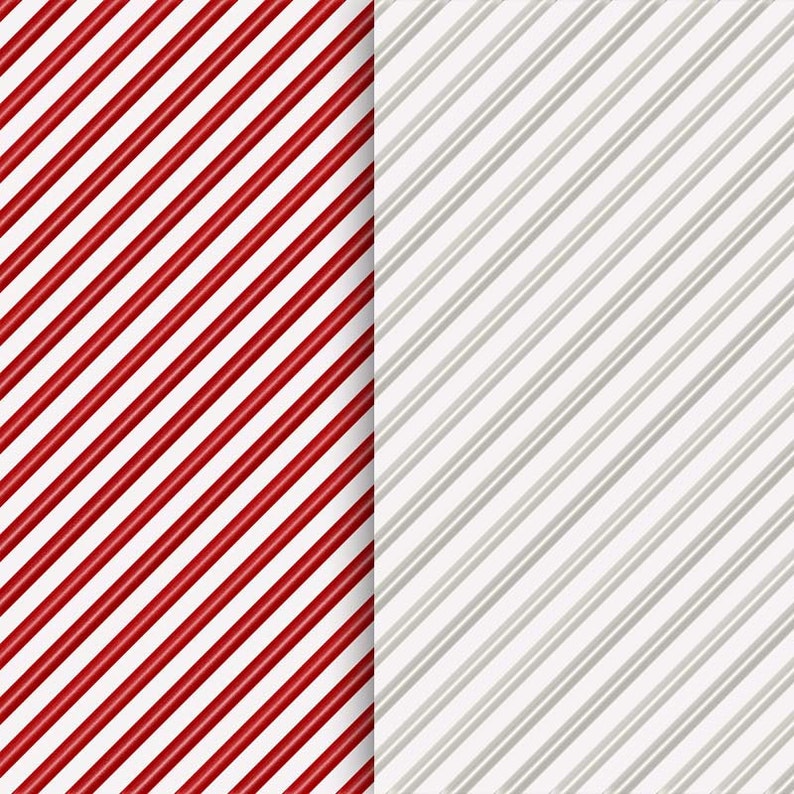 Stripe Digital Paper Strips Pattern Scrapbooking Instant Download ...