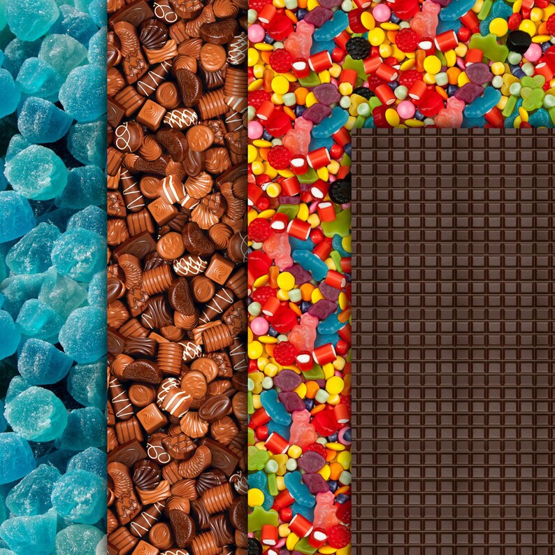 CANDY Digital Paper Instant Download Digital Paper Pack Scrapbook Paper ...