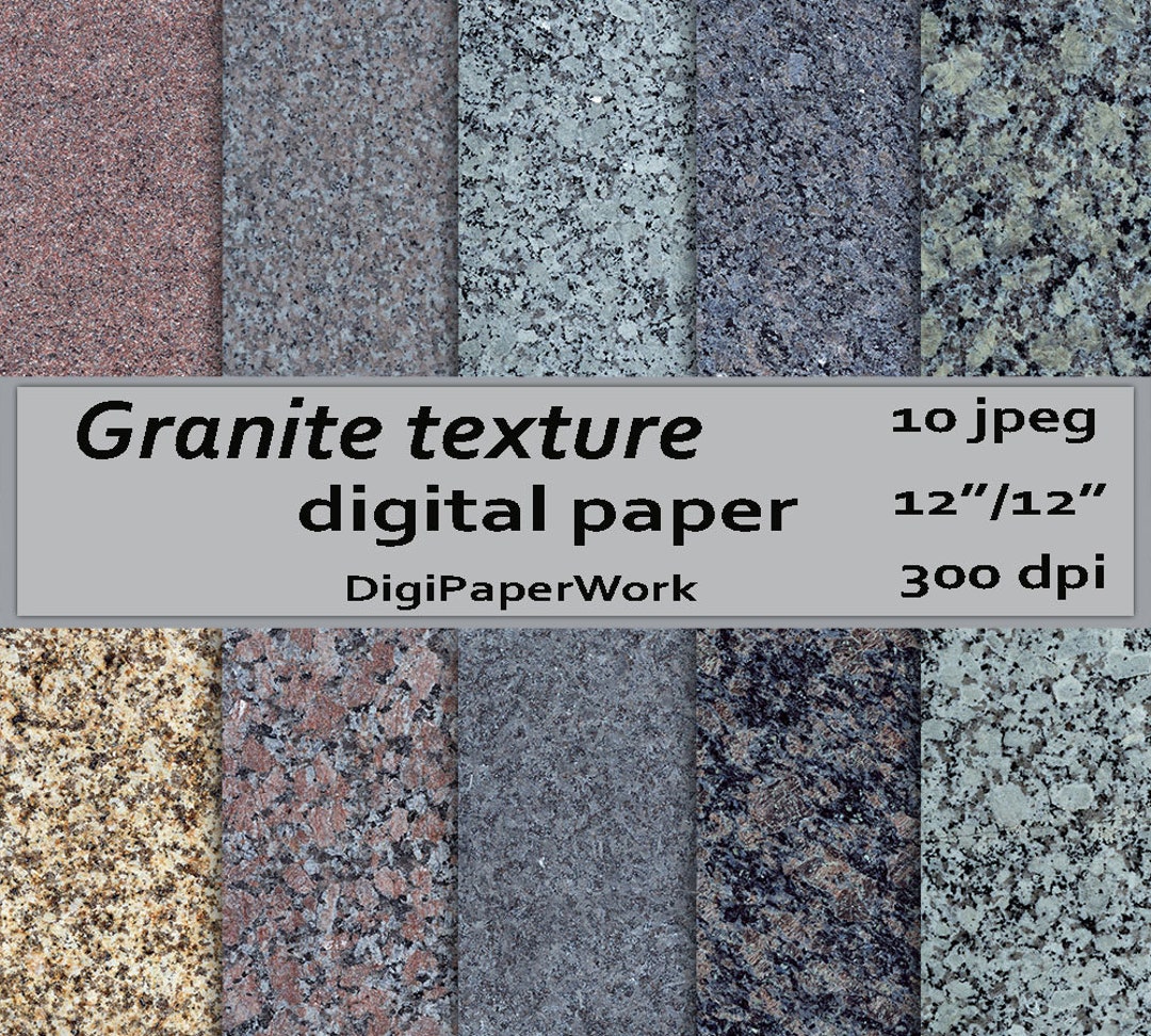 Granite Texture Digital Paper: Stone Wall Pattern (12x12in) (digital ...
