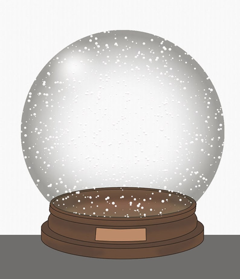 Snow Globe Clipart Digital Christmas Snow Globes Clipart | Etsy
