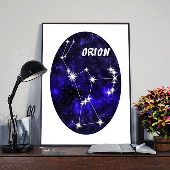 Printable Art Orion Constellation Set of 3 Printable Orion | Etsy