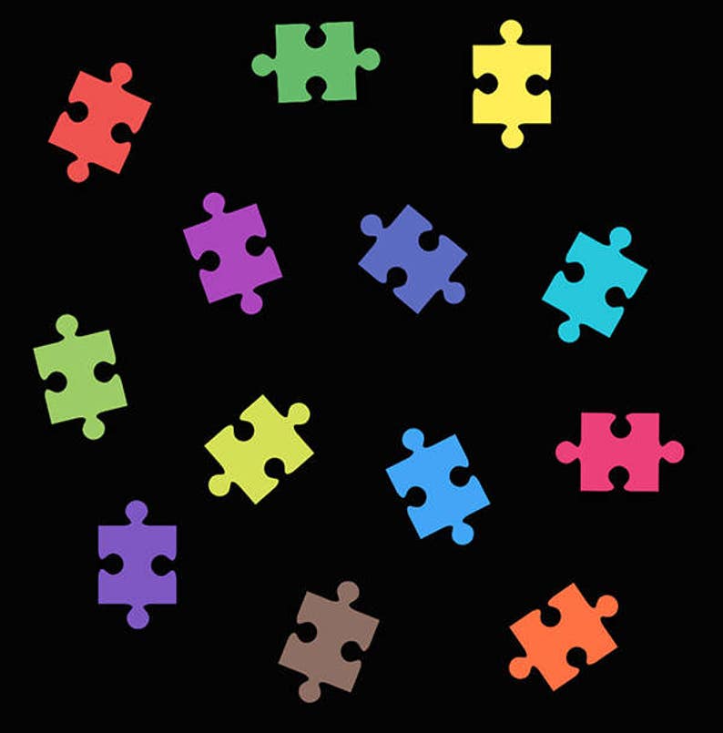 Puzzle Piece Clipart Puzzle Clip Art Game Kids Jigsaw Instant Download ...