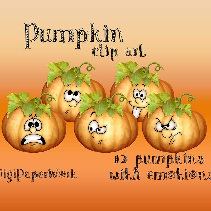 Emotions Clip Art - Etsy